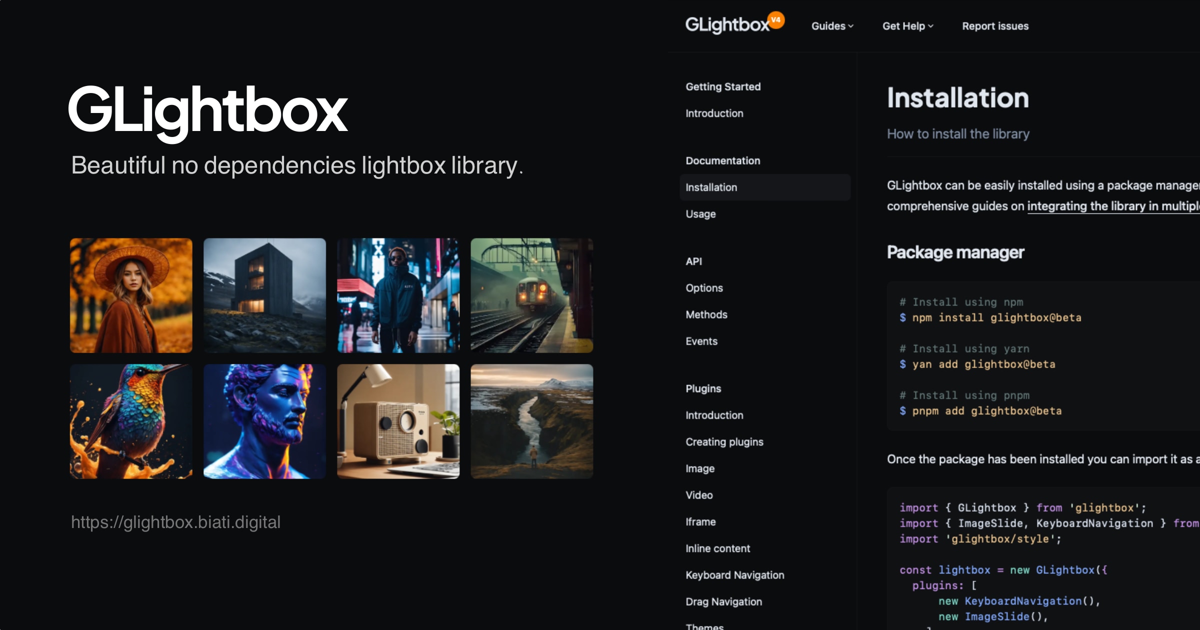 GLightbox
